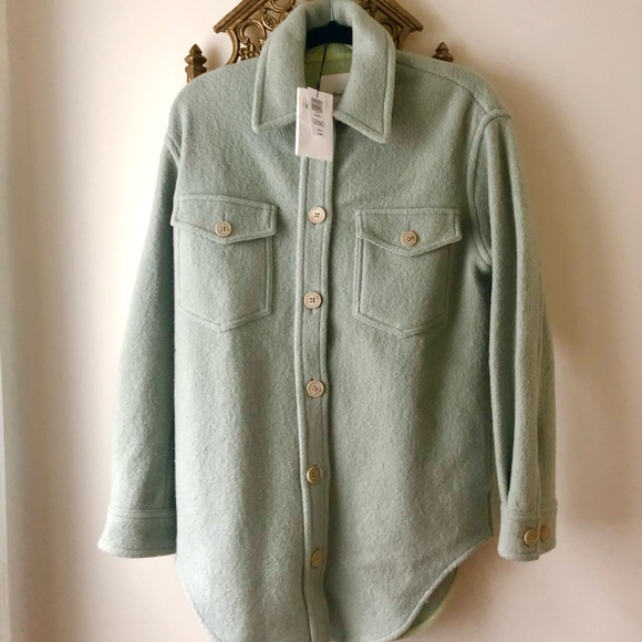 Aritzia | Jackets & Coats | Aritzia Sage Green Wilfred Ganna Jacket ...